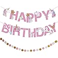 Amazon.com: Unicorn Birthday Banner - Rainbow Unicorn Bunting, Party ...