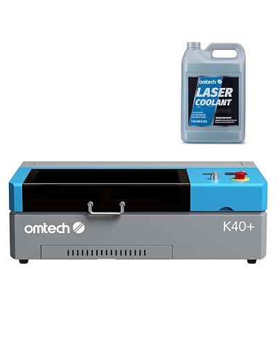 OMTech K40+ CO2 Laser Engraver with Laser Coolant, 8"x12" 45W Desktop ...