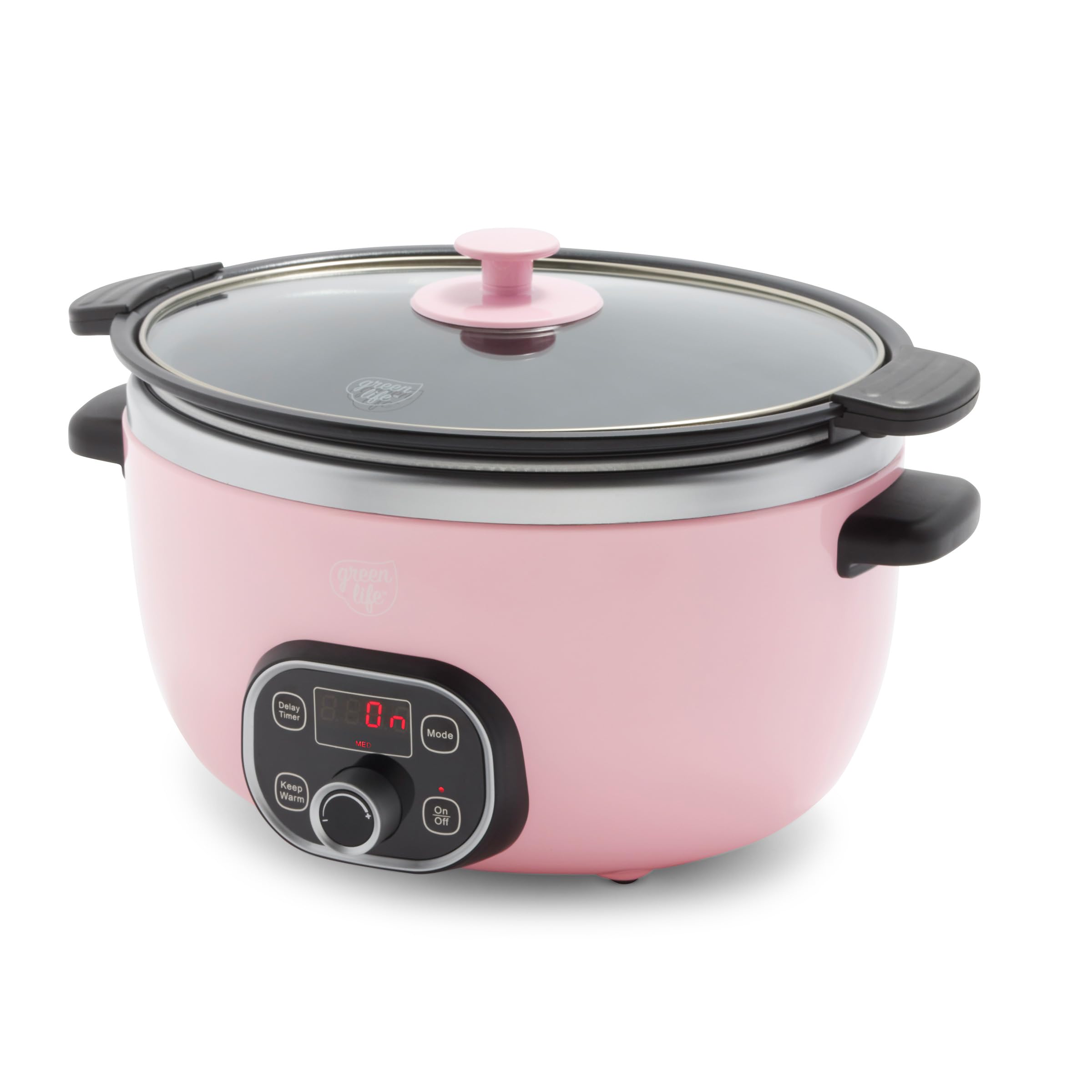 GreenLife 6QT Slow Cooker, Non-Toxic PFAS-Free Ceramic Nonstick ...