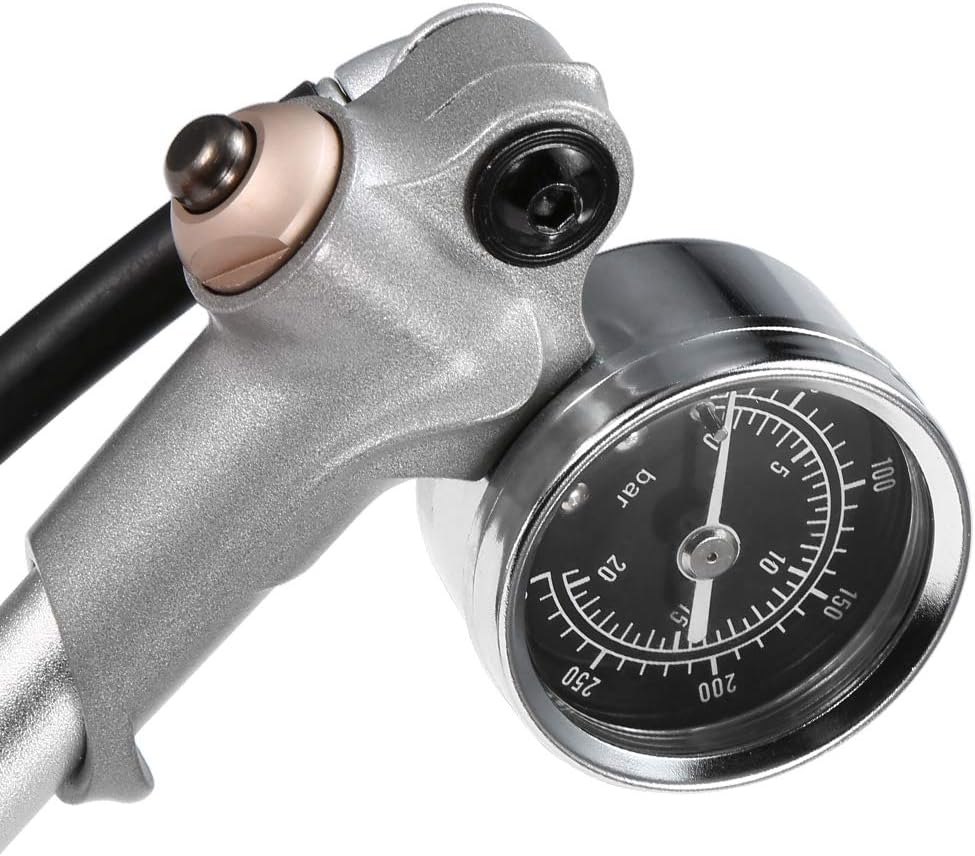 Roeam Shock Bike Pump, 300PSI High Pressure Shock Pump Mountain Bike ...