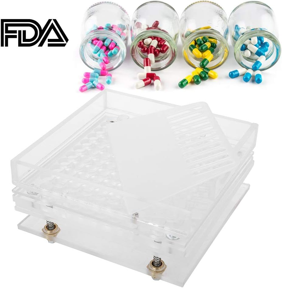 Capsule Filler Empty Capsules Plates 100 Holes with Powder Scrap Plates ...