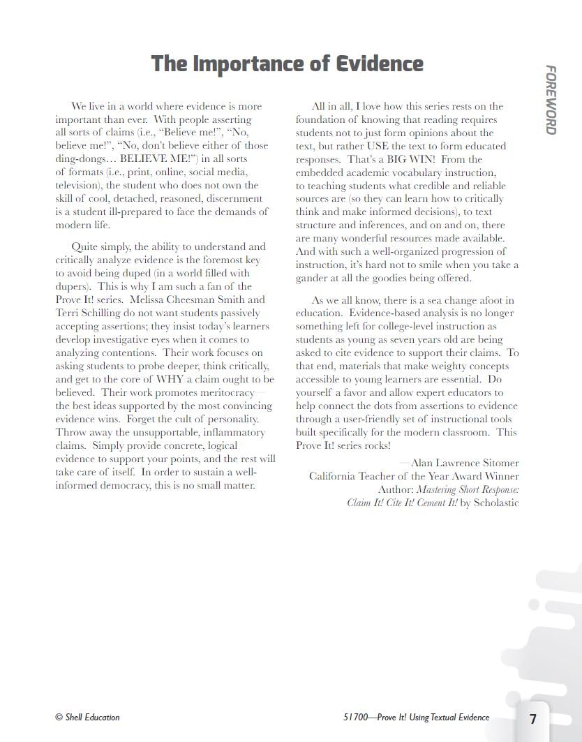 Mua Prove It! Using Textual Evidence, Levels 3-5 Prove It! Using ...