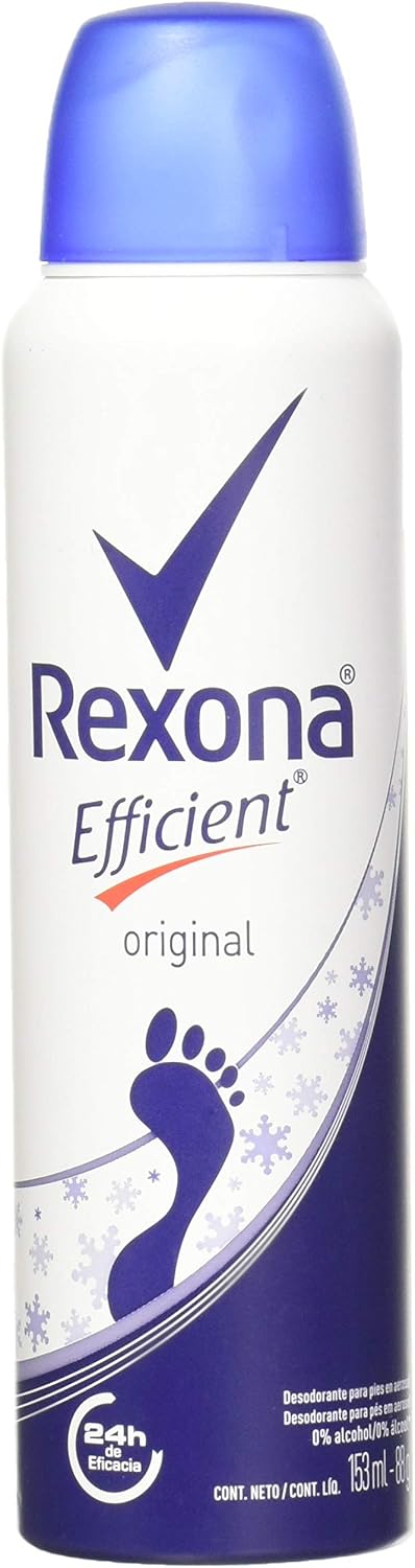 REXONA EFFICIENT Desodorante para pies en aerosol 153 ml: Amazon.com.mx ...