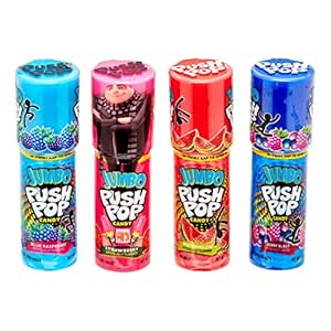 Amazon.com : TOPPS JUMBO PUSH POP - 1CT. BOX/18 : Grocery & Gourmet Food