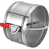 PATIKIL HVAC Duct Manual Volume Backdraft Damper, 5 Inch, Airflow ...