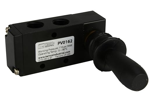 Spring Return Normally Open Lever Pneumatic Air Control Valve 5 Port 4 ...