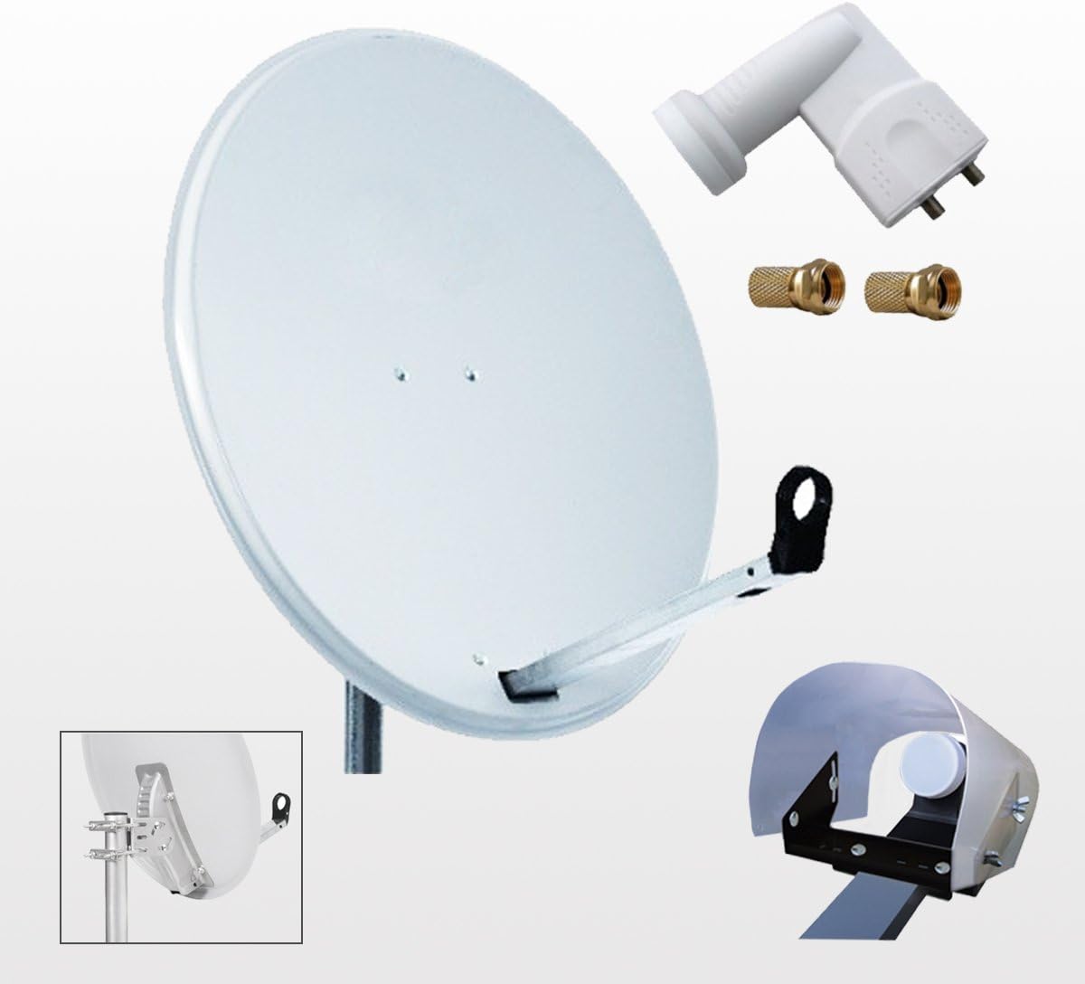 SAT ANLAGE HD-LINE PRO Sat-Schüssel 60cm Stahl + LNB: Amazon.de: Elektronik