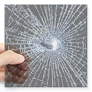Amazon.com: CafePress Broken Glass 2 Gray Sticker Square Bumper Sticker ...