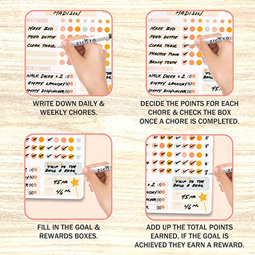 Magnetic Dry Erase Chore Chart for Kids - Perfect to Motivate Your Kids ...