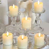 Amazon.com: Lezonic Flameless Votive Candles Battery Operated with Remote and Timer, Pack of 6 ...
