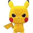 Amazon.com: Funko Pop! Games: Flocked Grumpy Pikachu 2020 NYCC ...
