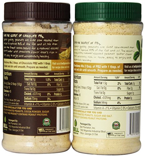 PB2 Bell Plantation Powdered Peanut Butter and with Premium Chocolate ...