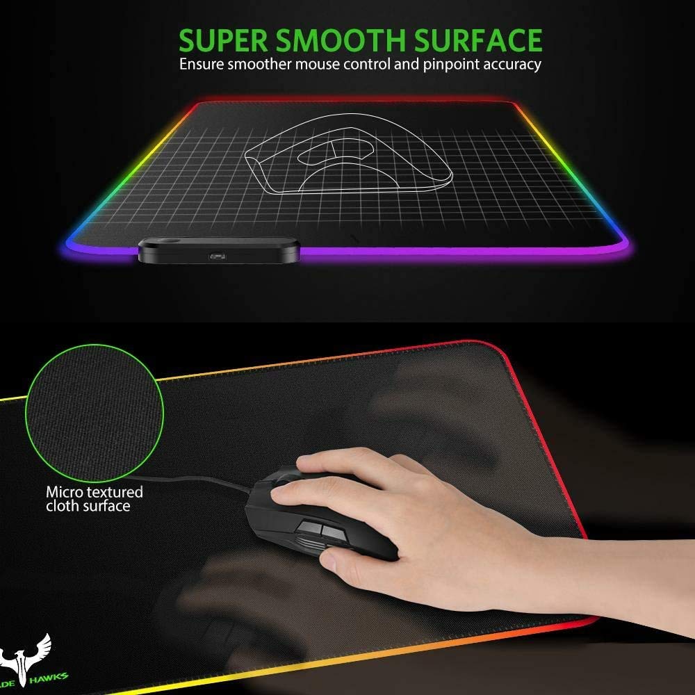 Mua Blade Hawks RGB Gaming Mouse Pad, LED Soft Extra Extended Large ...