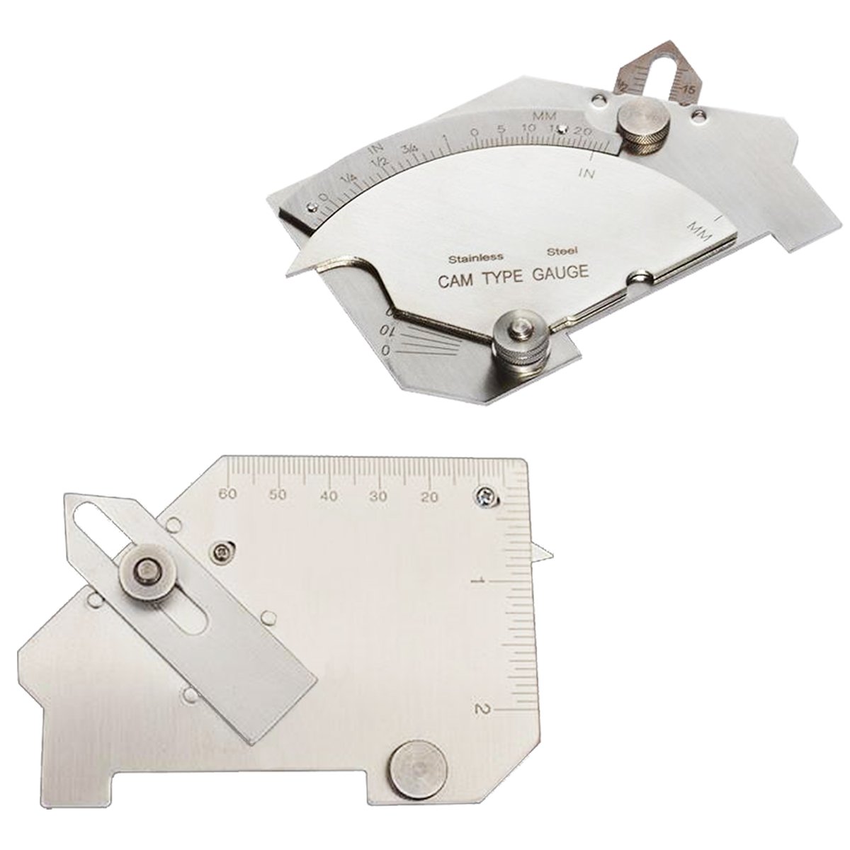 Necygoo Weld Gauge Set 0-6mm Porosity Undercuts Checking Gauge with 0 ...