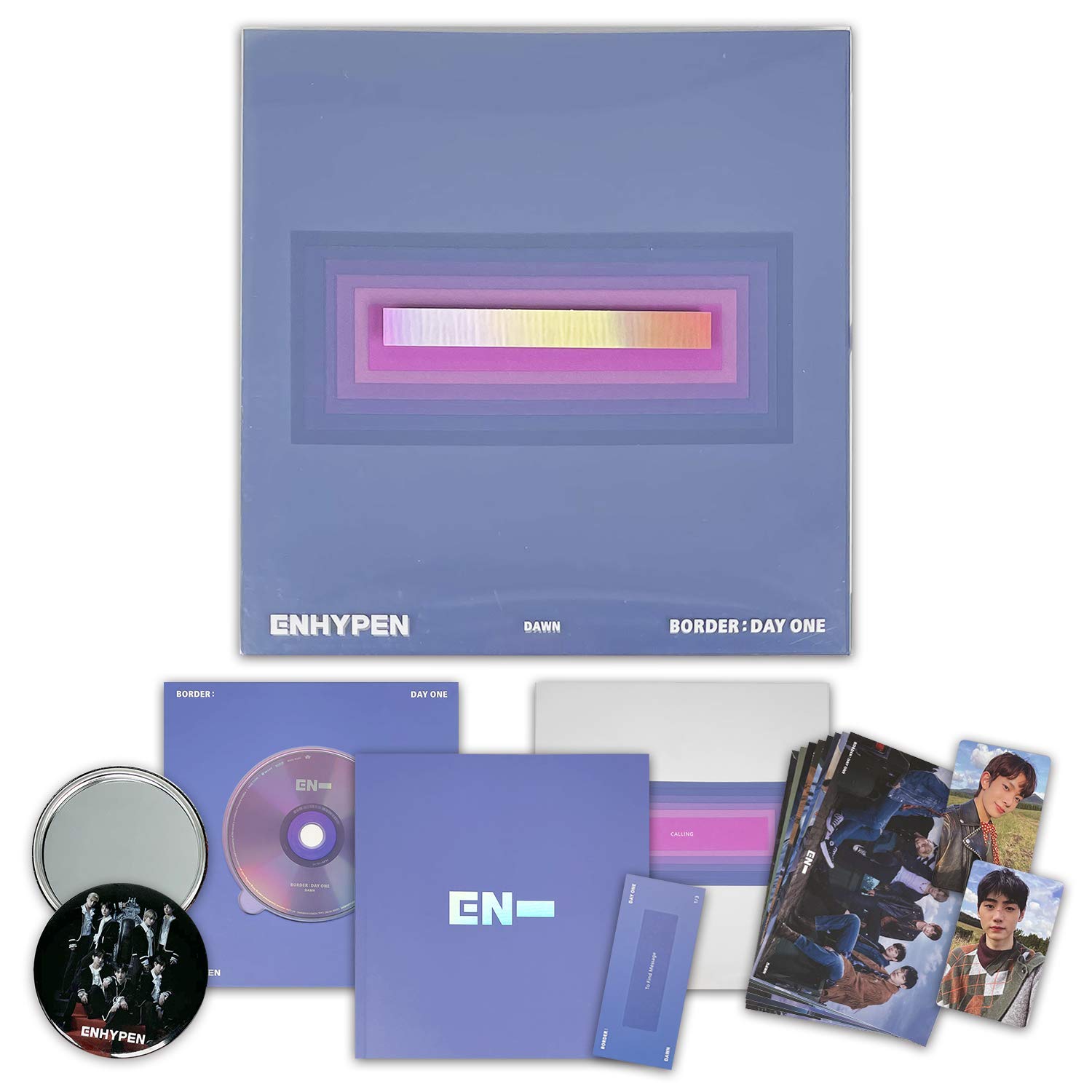 ENHYPEN Debut Album - BORDER : DAY ONE [ DAWN ver. ] CD + Photobook ...