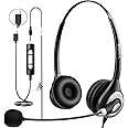 Amazon.com: Wantek Headset with Microphone for PC Wired Headphones ...