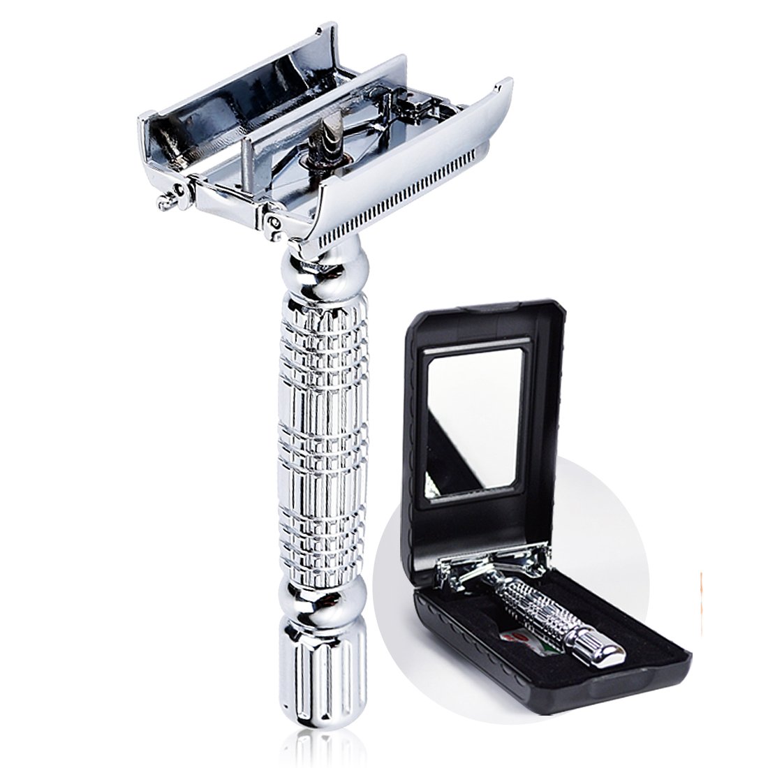 Mua Butterfly Open TTO Double Edge Metal Safety Razor Wet Shaving Kit ...