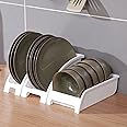 Amazon.com - Typutomi 3PCS Dinner Plate Holder,Plastic Kitchen Cabinet ...
