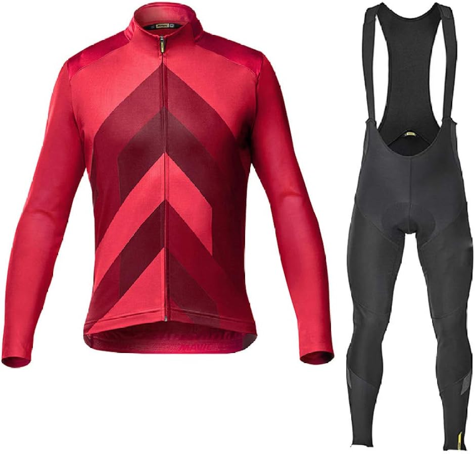 GEFANENR Herren Langarm Fahrrad Kleidung Set,Langarm Radtrikot Sommer ...