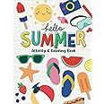 Hello Summer Activity & Coloring Book for Kids: Summertime Simple ...