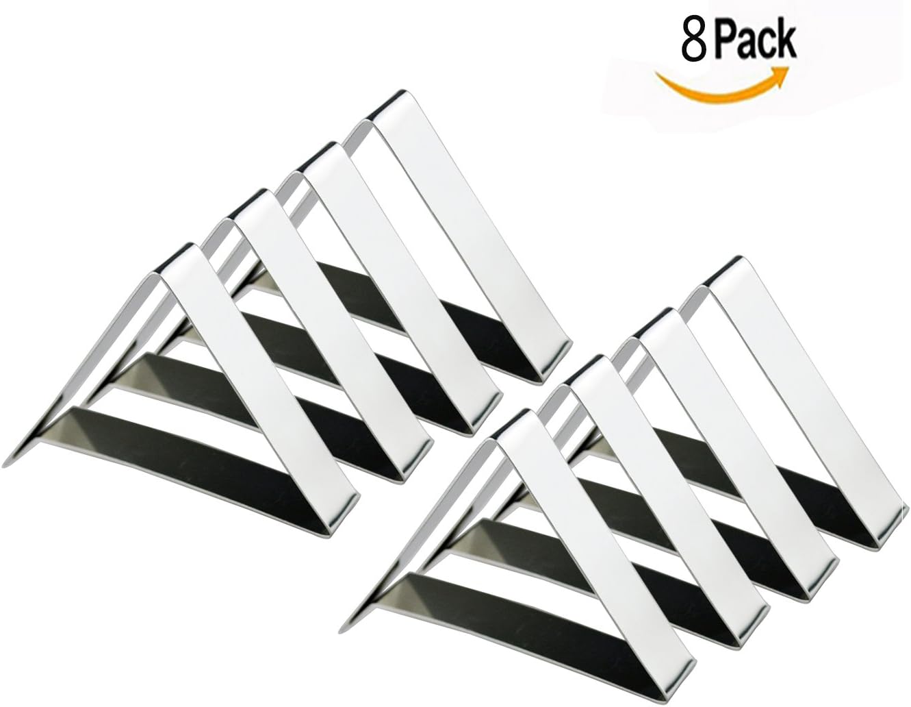 OFKPO 8 Pack Tablecloth Clips Stainless Steel Table Cover Clamps ...