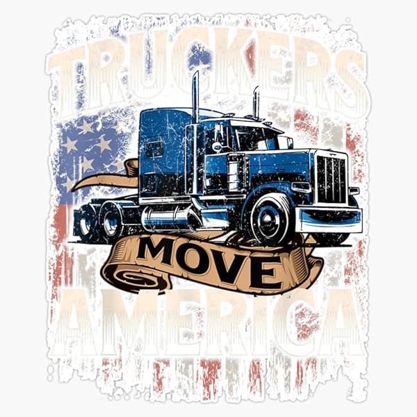 Ice Stickers Thank You Truckers Big Rig Decal - 5.5 Inch White Vinyl ...