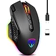 TERPORT S600 Mouse Gaming de Modo Dual Inalámbrico, Ratón de 10000DPI ...