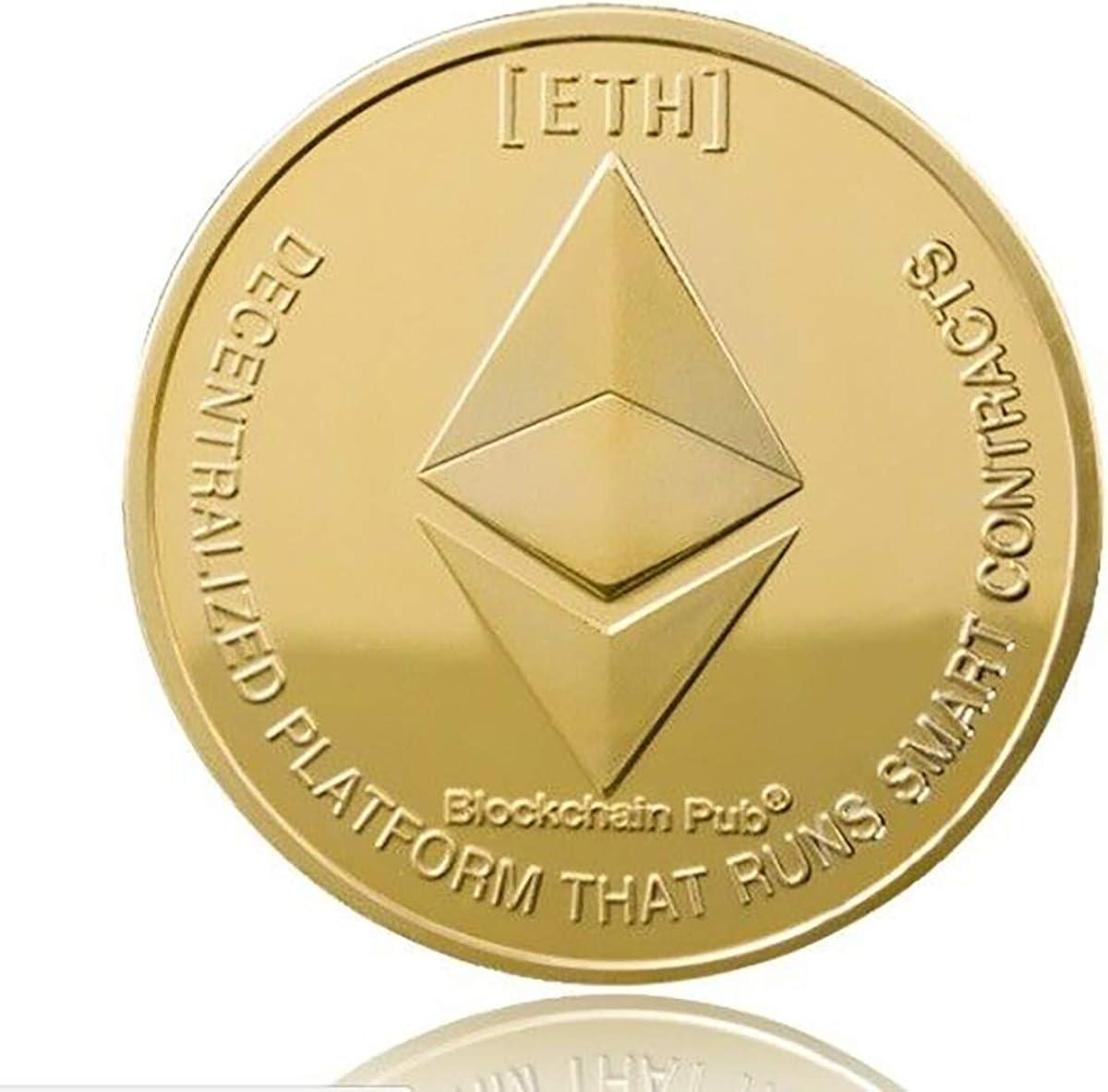 Amazon.com: ArtkticaSupply 1Pcs Gold Ethereum Model Commemorative Coins ...