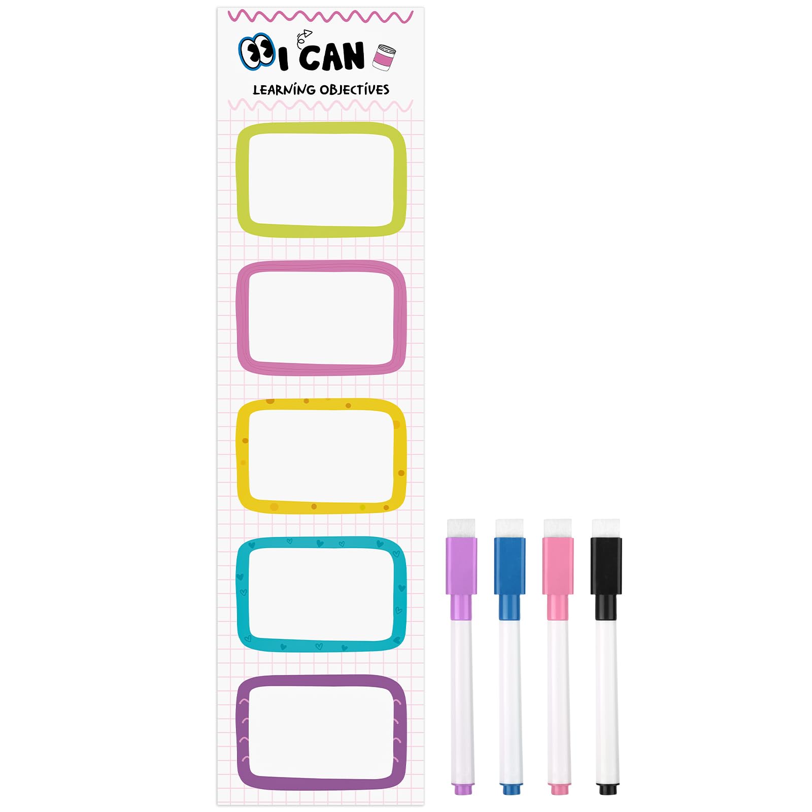 Mua Dry Erase Learning Objectives Chart Write and Wipe Paper ...
