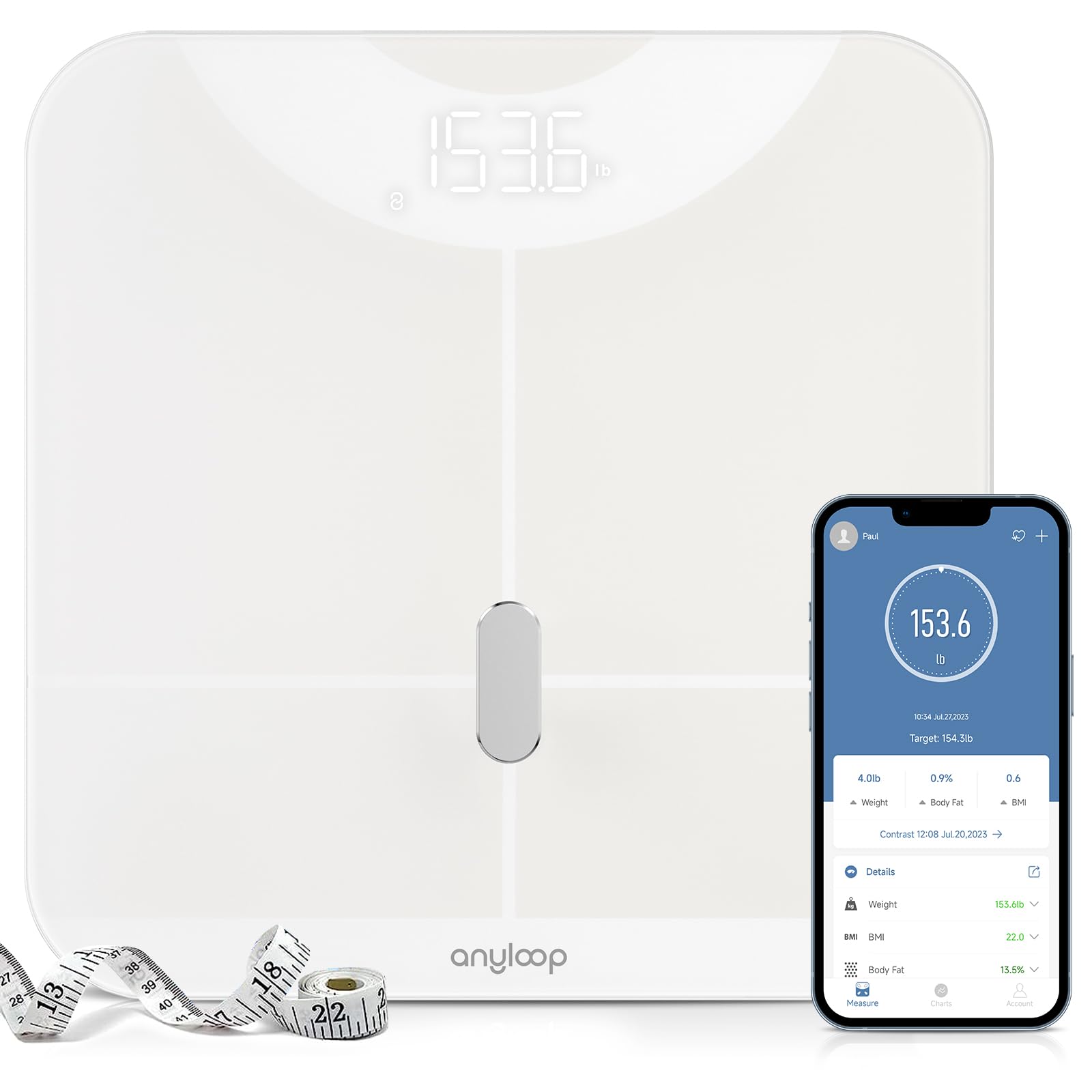 Mua anyloop Smart Scale for Body Weight and Fat Percentage, Accurate ...