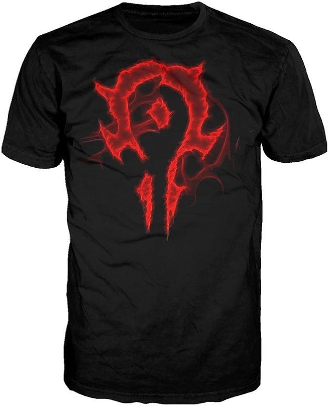 Warcraft Horde Logo Saturated Official Men's T-Shirt (Black): Amazon.ca ...