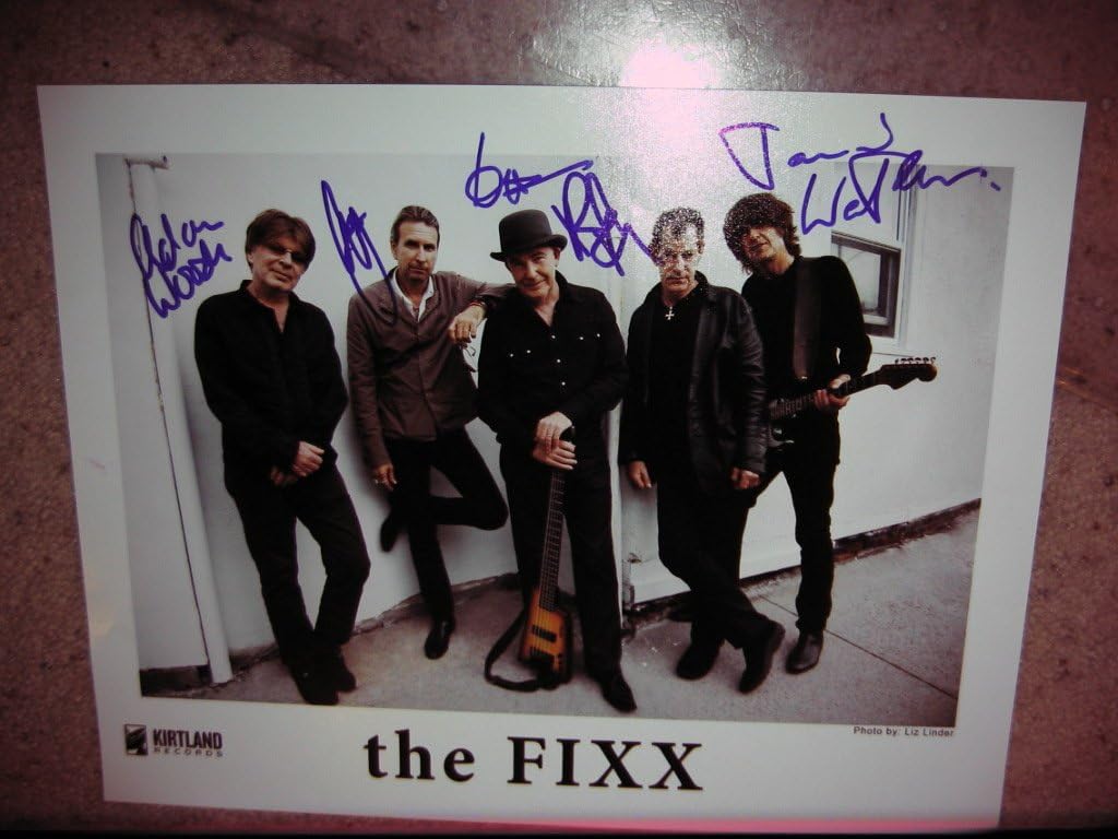 THE FIXX band signed 11x14 promo photo - Curnin, West-Oram, Greenhall ...