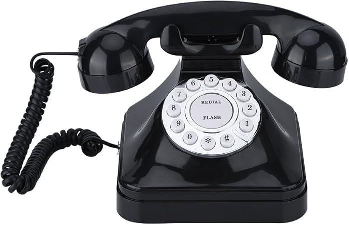 Teléfono Diseño Retro, Telefono Fijo Teléfono Retro Vintage con Función ...