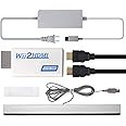 Amazon.com: 4 in 1 Wii to HDMI Adapter + Power Cord + Sensor Bar + HDMI ...