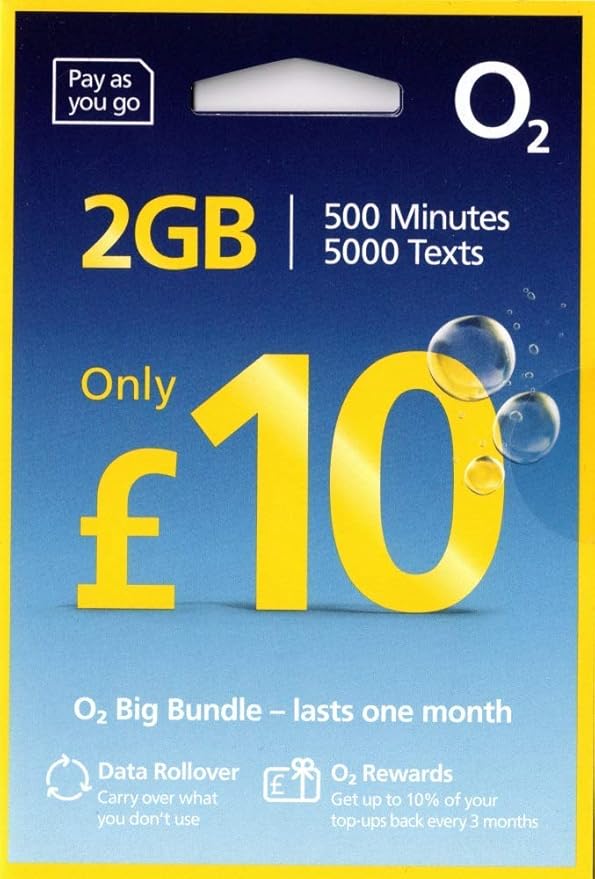 O2 Genie Pay as You Go Sim Card Pack: Amazon.co.uk: Electronics