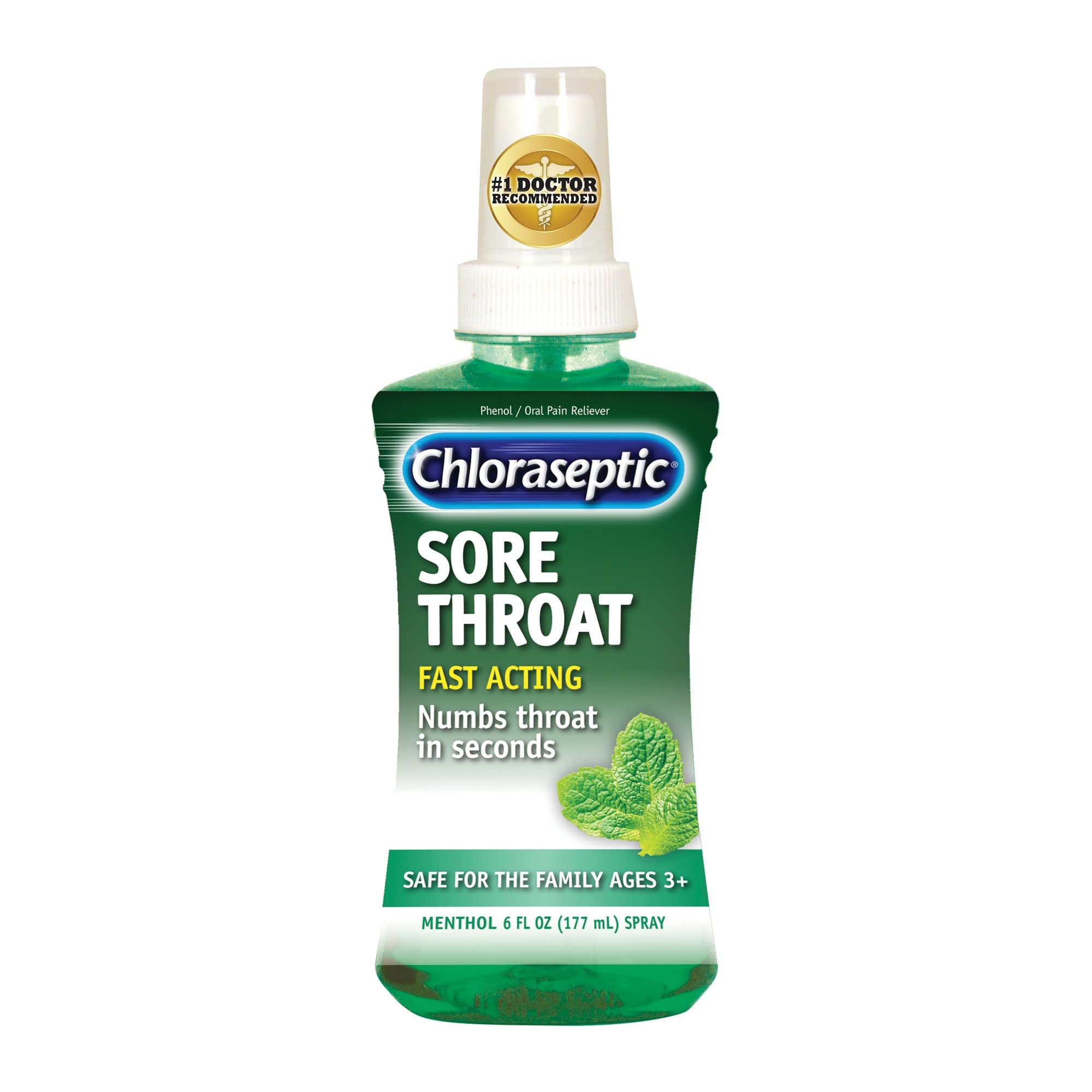 Mua Chloraseptic Sore Throat Spray, Sugar Menthol Flavor, 6 Fl Oz trên ...