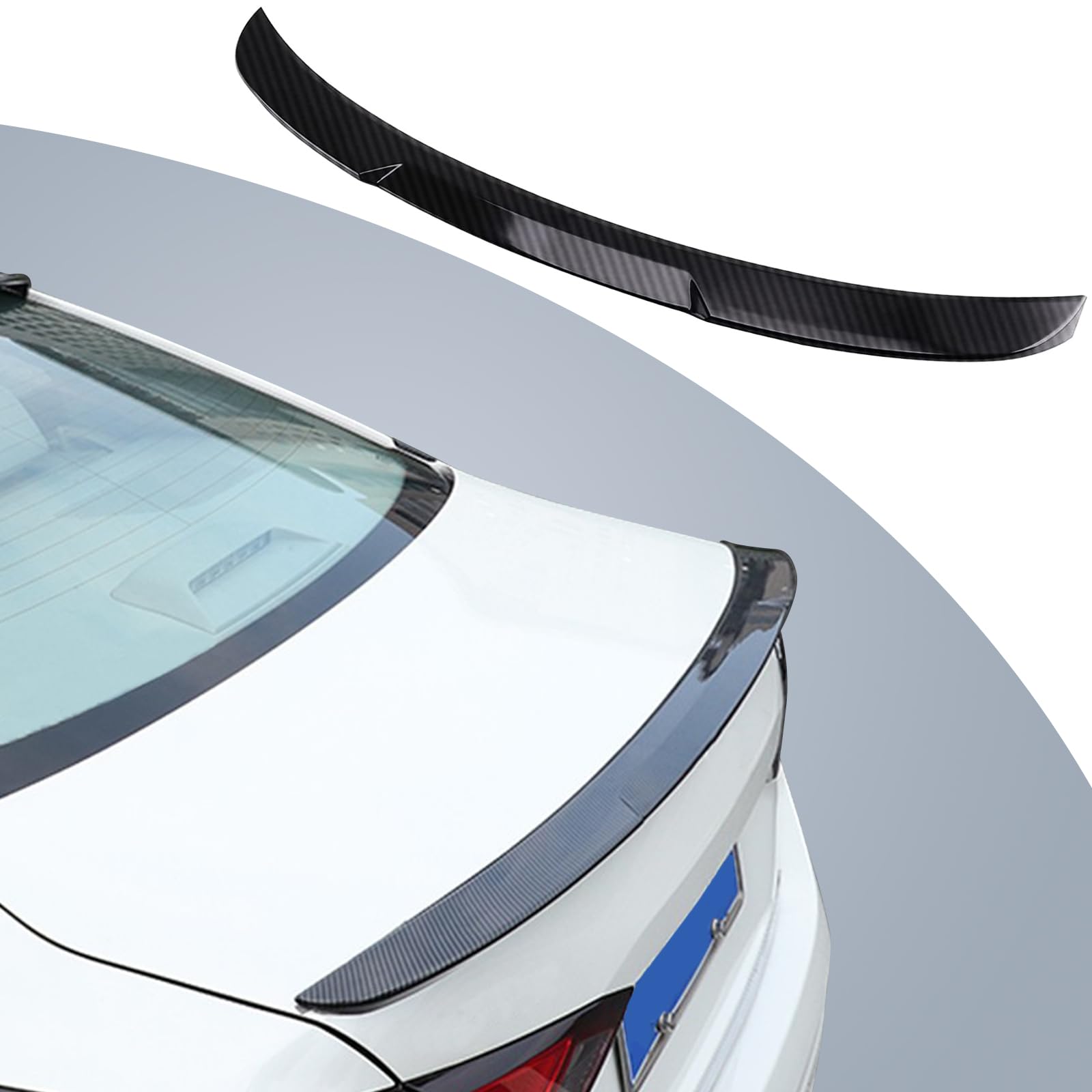 Fancemot Carbon Fiber Rear Spoiler Wing Compatible with Nissan Altima ...