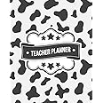 Teacher Planner: Cow Print Pattern | + BONUS Student Information Log ...