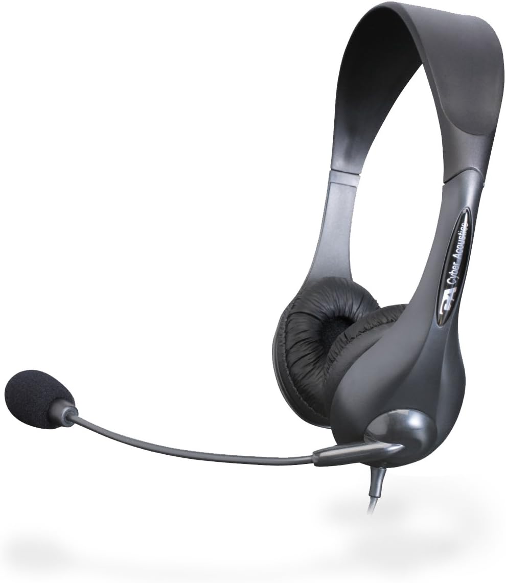 Amazon.com: Cyber Acoustics AC-400MVC Stereo Mic/Headset: Electronics