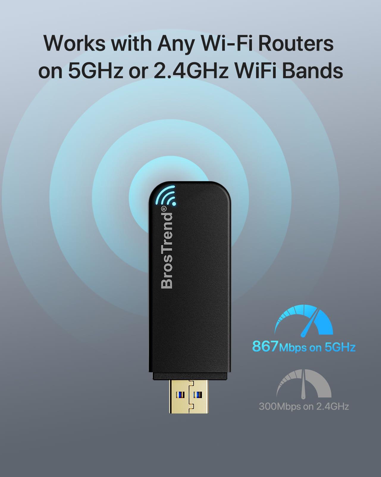 Mua Linux USB WiFi Adapter 1200Mbps for Ubuntu Mint Debian Kubuntu Mate ...