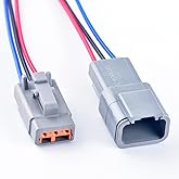 Amazon.com: DECKBU 4 Pin Automotive Sealed Electric Plug Male Female Waterproof Connector Wire ...