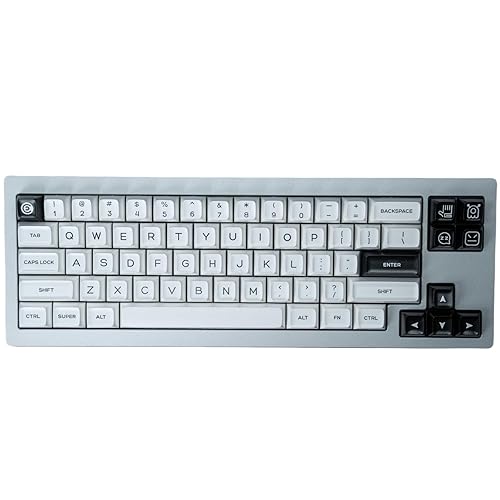 Bow PBT Keycaps - Bow Black on White Keycaps Double Shot PBT Keycaps ...