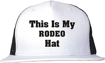 Amazon.com: This is My Rodeo Hat Adult Trucker Cap Adjustable Black ...