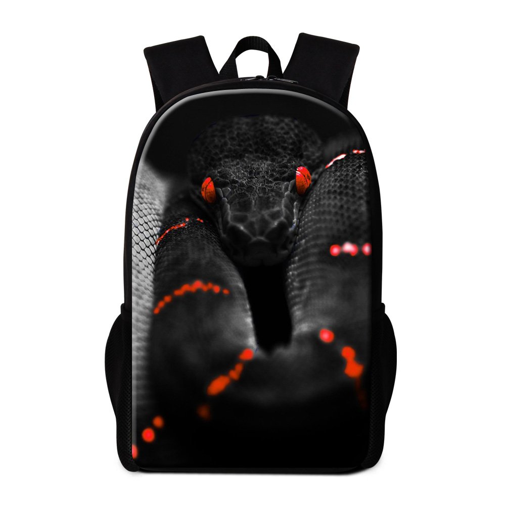 Amazon.com: GIVE ME BAG Generic Snake Printed School Backpack for ...