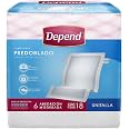Depend Predoblado para Incontinencia, Unitalla, Paquete con 18 Piezas ...