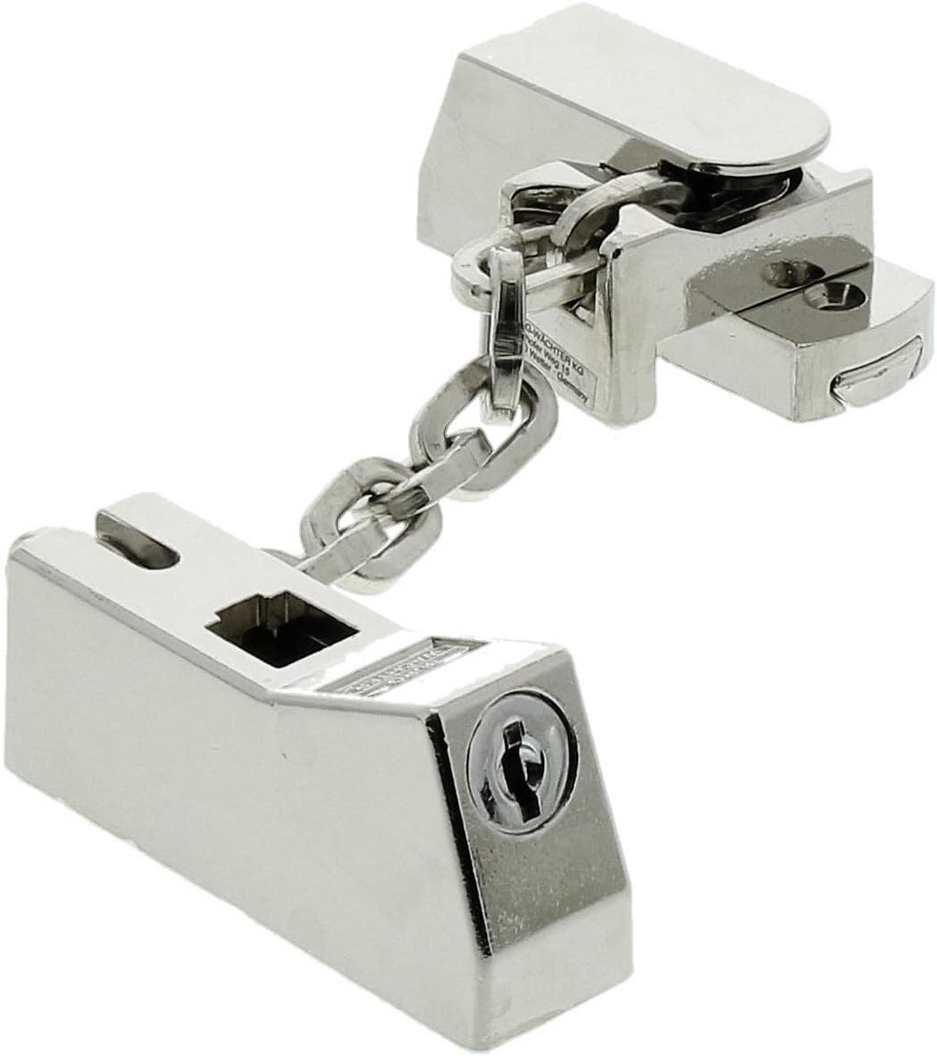 BURG-WÄCHTER Security Chain Door Guard with Keys, Childproof Lock ...