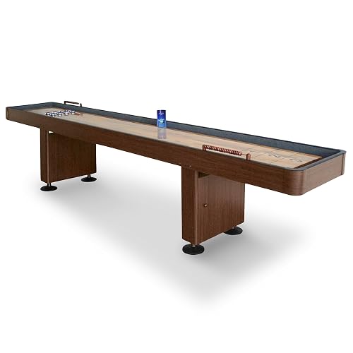 Hathaway Challenger 9-Ft Shuffleboard Table for Family Arcade Game Room ...