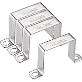 Amazon.com: uxcell U Shaped Connector Bracket 38 x 61mm 304 Stainless ...