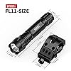 Feyachi Tactical Flashlight 1200 Lumens 11000Candela Rifle Light with ...