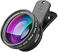 Amazon.com: Cell Phone Camera Lens 2 in 1 Clip-on Lens Kit 0.45X Super Wide Angle & 12.5X Macro ...